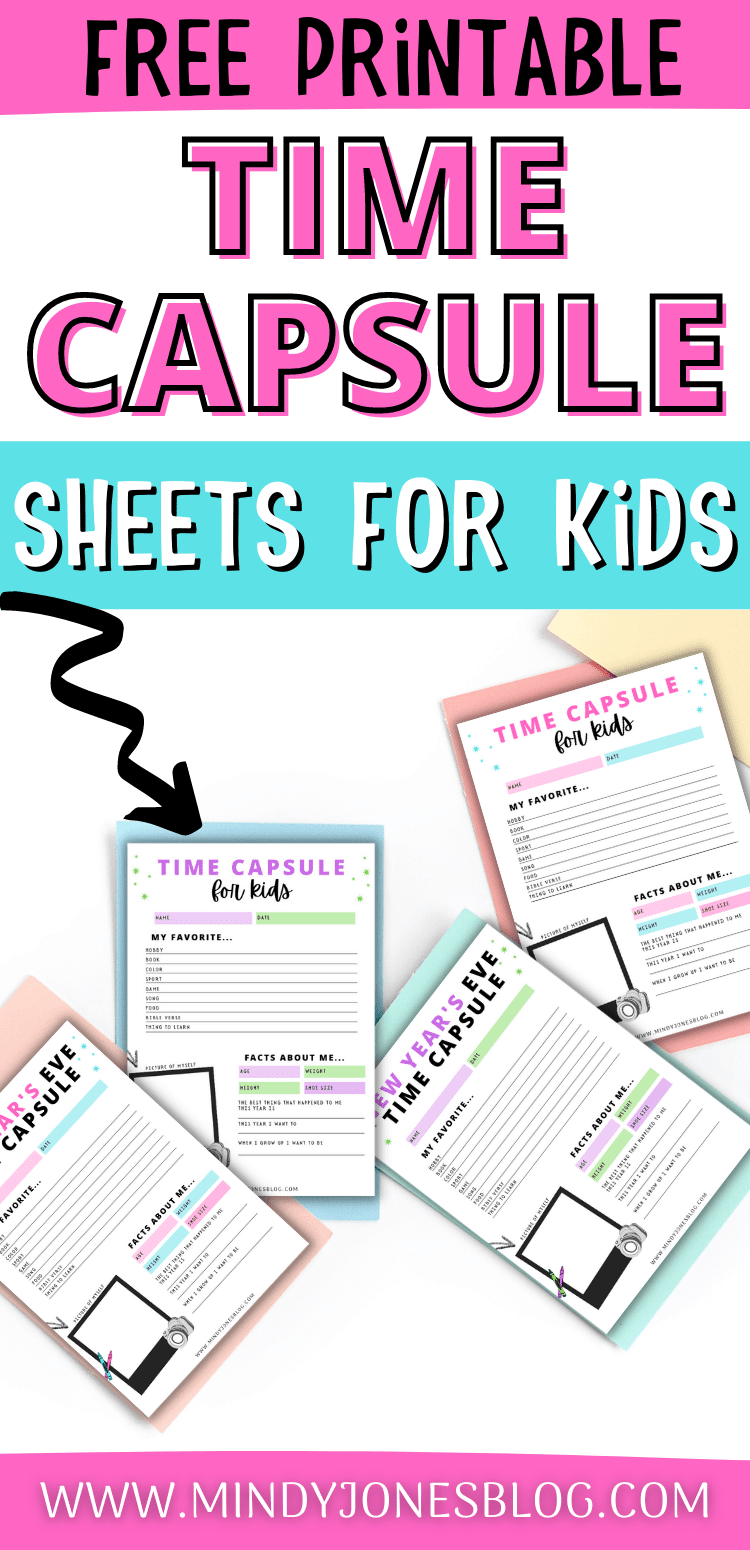 Free Printable Time Capsule Template Free Printable Time Capsule Template